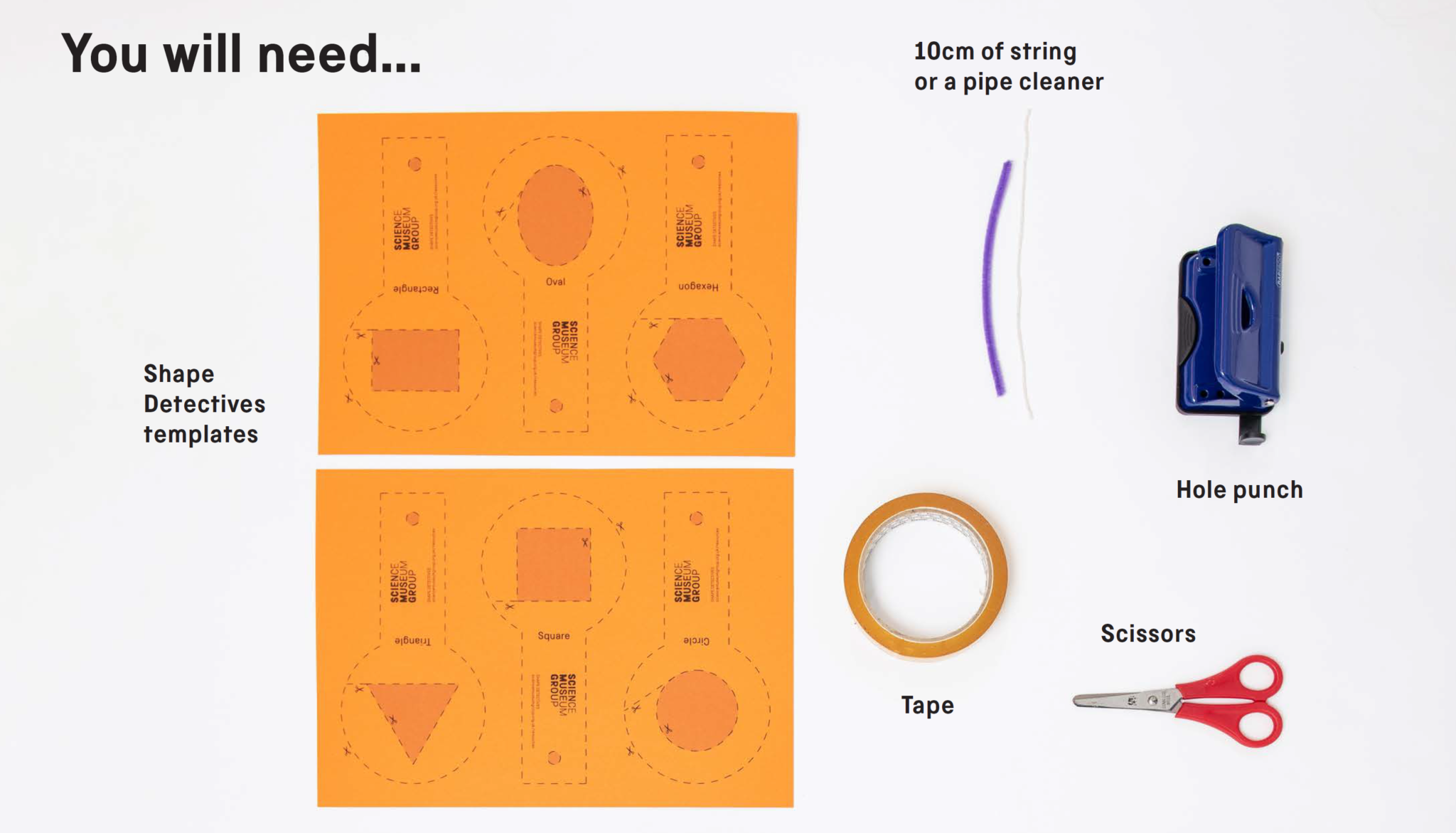Shape detectives activity - Science Museum Group Learning